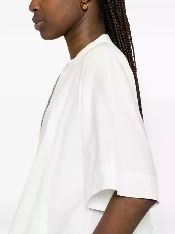 Hemisphere V-neck Top - White