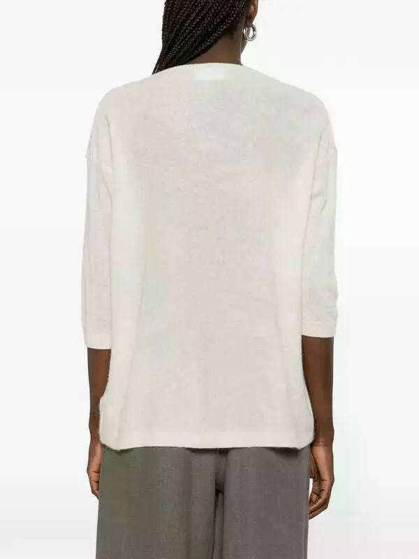 Hemisphere Buttoned Cardigan - Neutrals