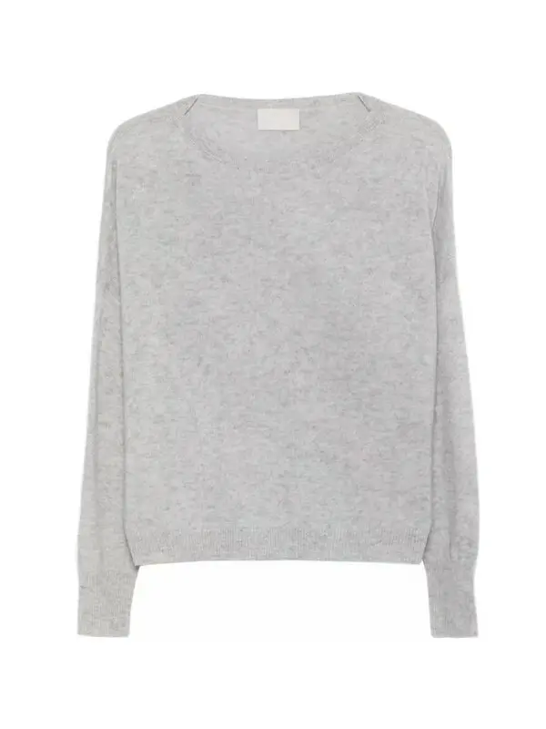 Hemisphere Boat-neck Sweater - Grey