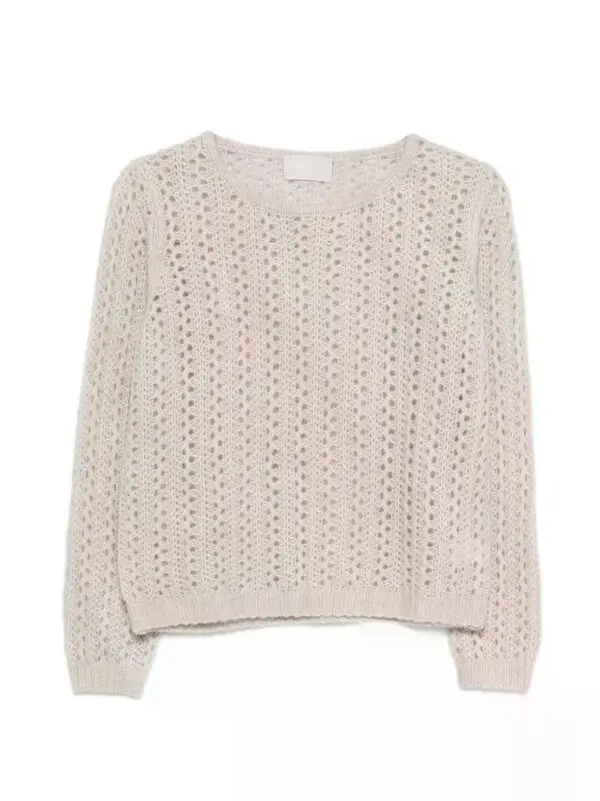 Hemisphere Round-neck Sweater - Neutrals