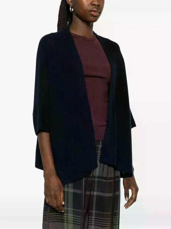 Hemisphere Flared-sleeve Cardigan - Black