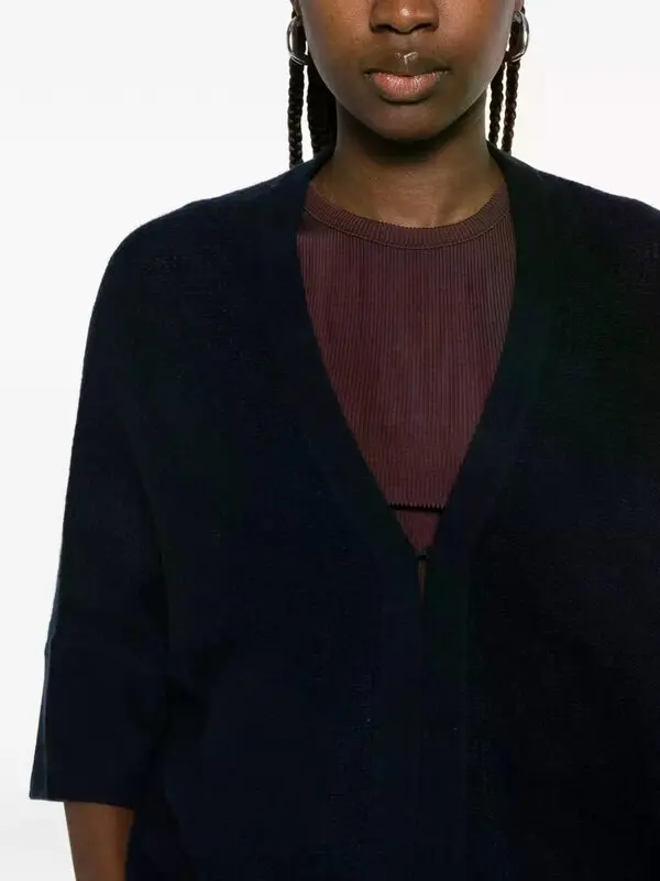Hemisphere Flared-sleeve Cardigan - Black