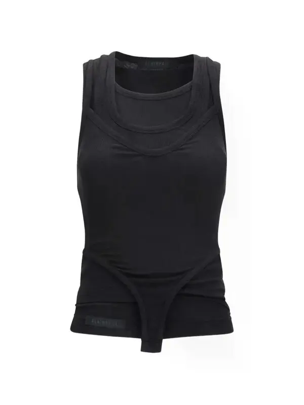 ALAINPAUL Layered Tank Top - Black