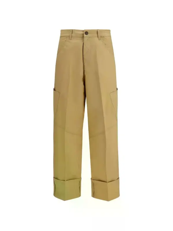 True Royal Cuffed Cargo Trousers - Neutrals