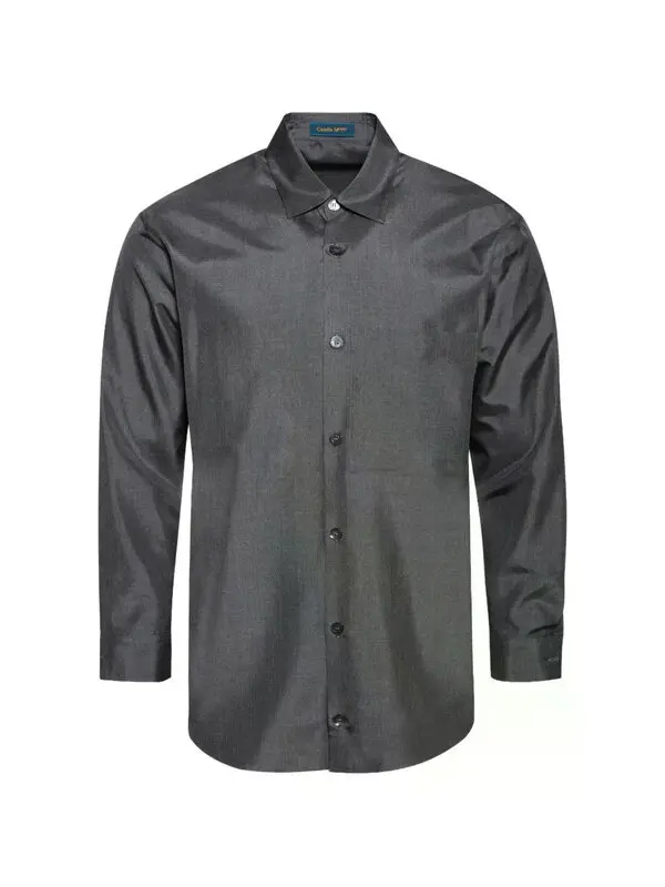 CASELLA MEYER Embroidered Long-sleeve Shirt - Grey