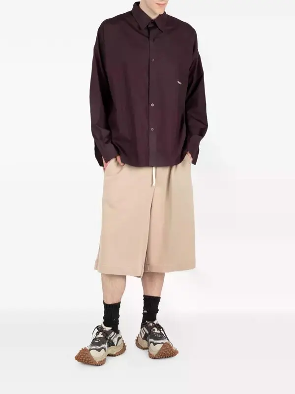 SOCIETE ANONYME Buttoned Oversized Shirt - Red