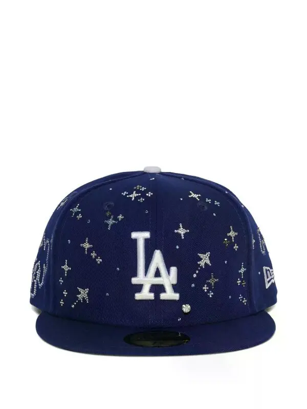 COUTURE WORLDWIDE Iconii Los Angeles Dodgers Embellished Logo Baseball Cap - Blue