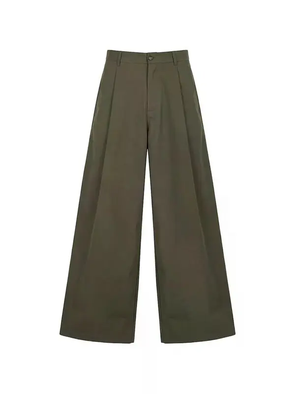 SOCIETE ANONYME Huko Pleated Wide-leg Trousers - Green