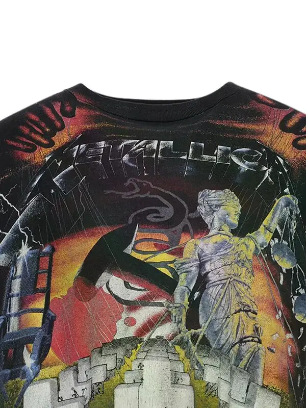 EARTHLING VIP Metallica Graphic-print T-shirt - Black