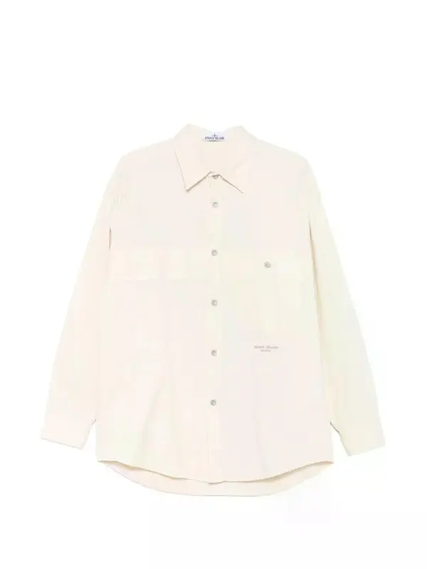 Stone Island Patch-pocket Shirt Jacket - Neutrals