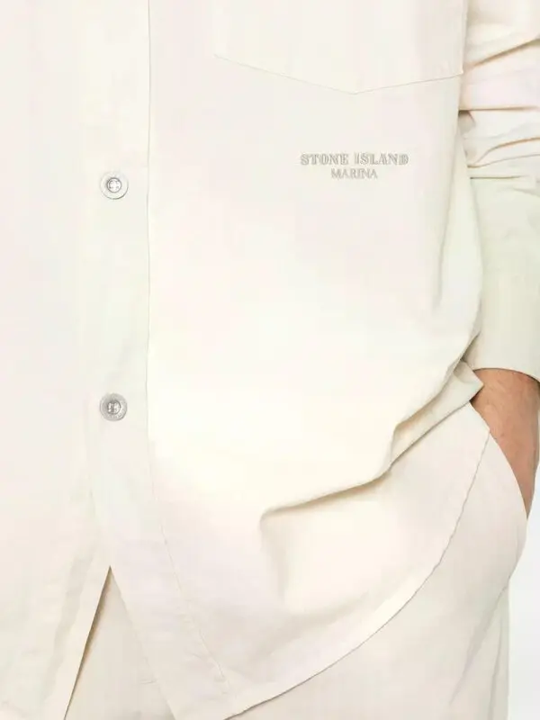 Stone Island Patch-pocket Shirt Jacket - Neutrals