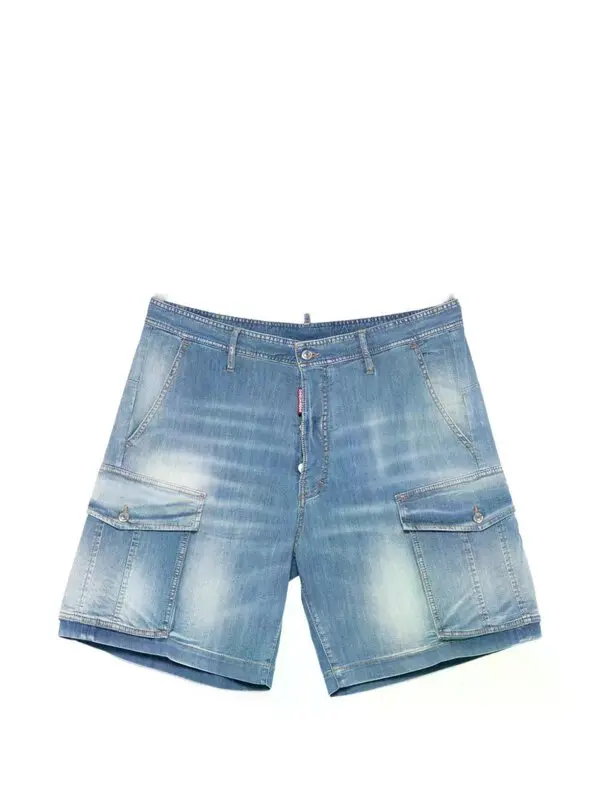 Dsquared2 Cargo Denim Shorts - Blue