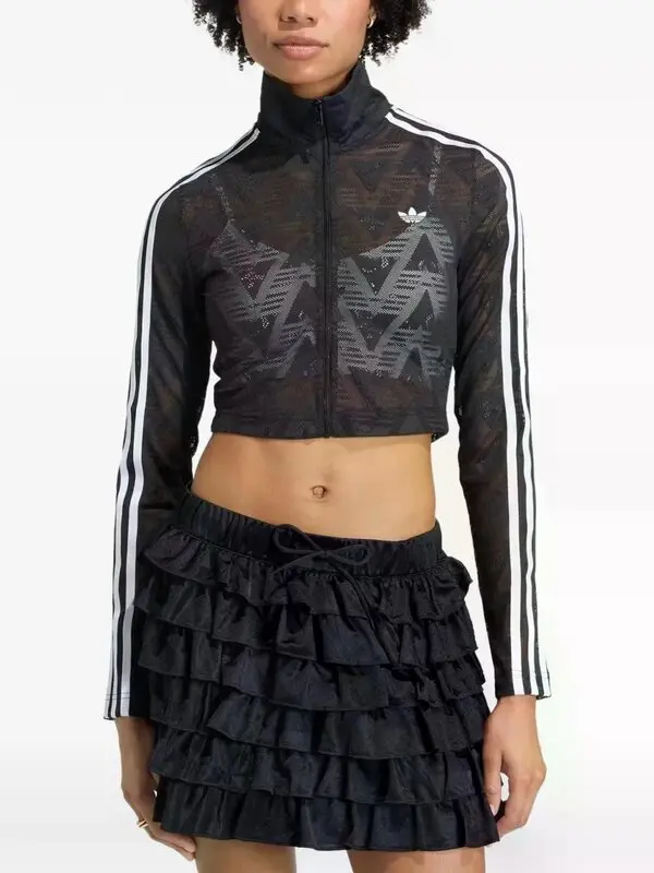 Adidas Striped Zip Sweatshirt