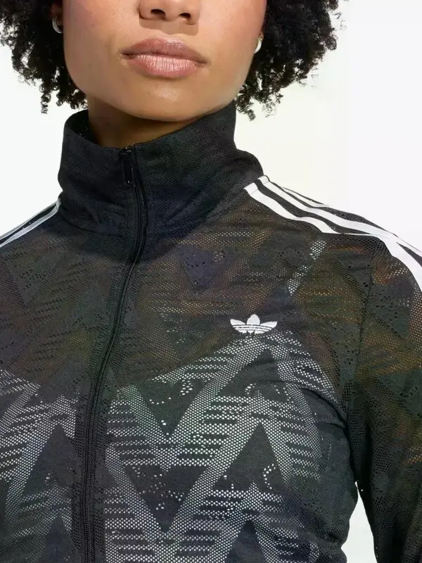 Adidas Striped Zip Sweatshirt