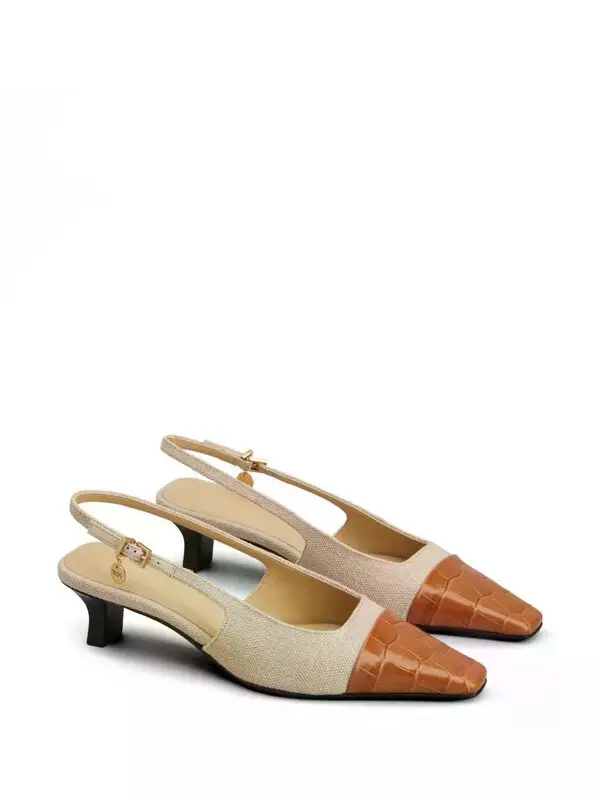 TOD'S Strap Pointed Toe Pumps - Neutrals