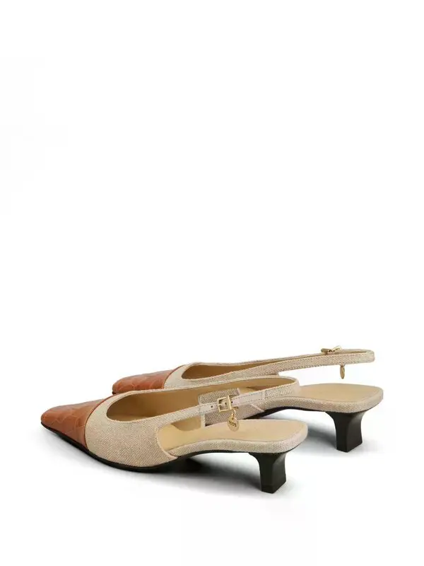 TOD'S Strap Pointed Toe Pumps - Neutrals