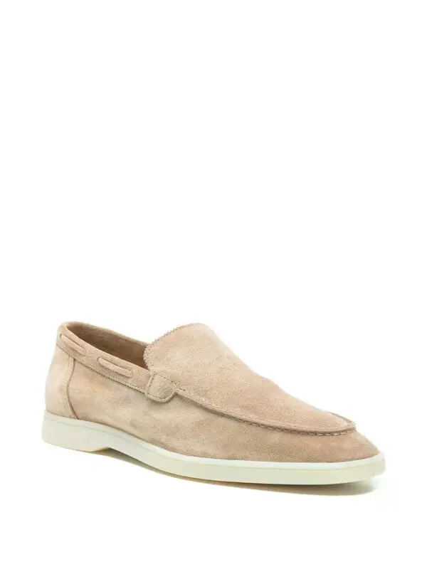 AURELIEN Suede Loafers - Neutrals