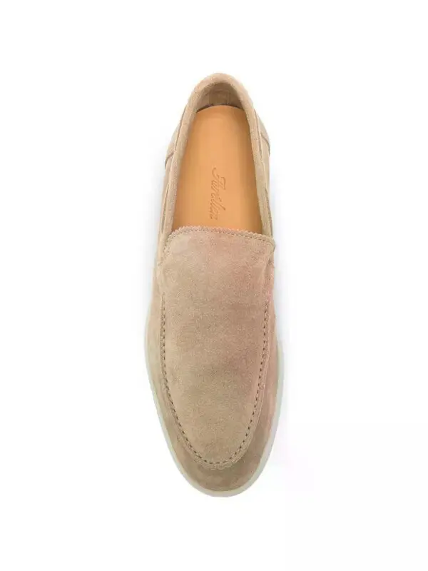 AURELIEN Suede Loafers - Neutrals