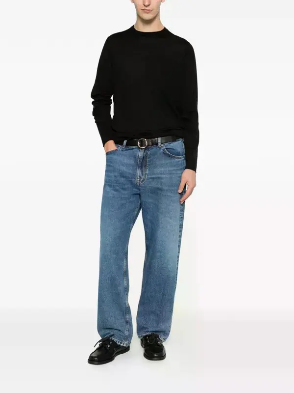 FILIPPO DE LAURENTIIS Long-sleeve Crewneck Sweater - Black
