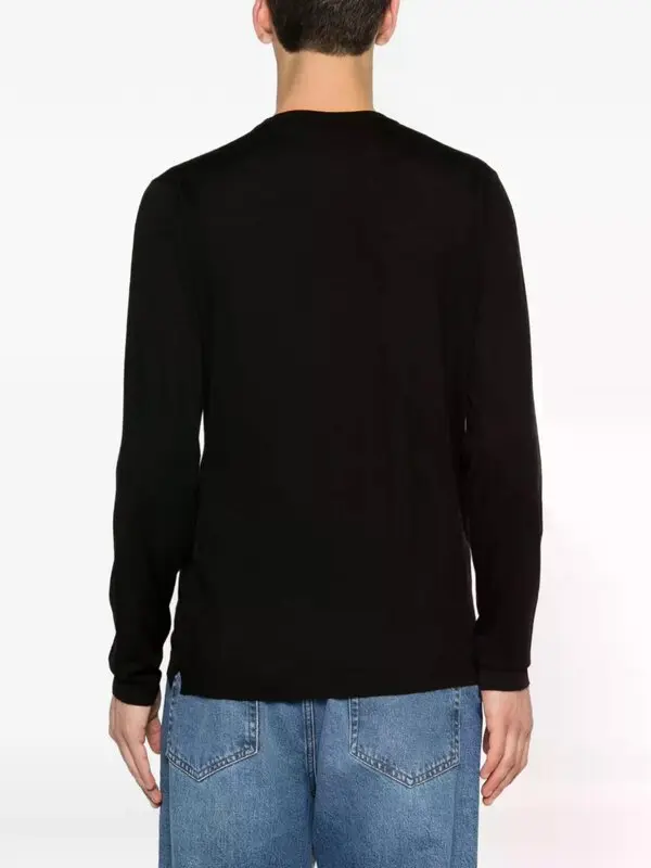 FILIPPO DE LAURENTIIS Long-sleeve Crewneck Sweater - Black