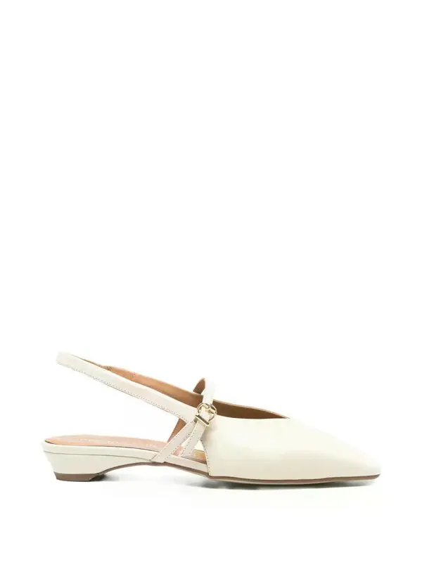 PEDRO MIRALLES Square-toe Slingback Mules - Neutrals