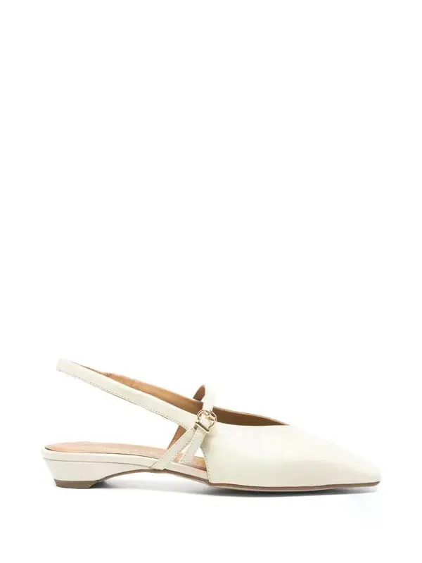 PEDRO MIRALLES Square-toe Slingback Mules - Neutrals