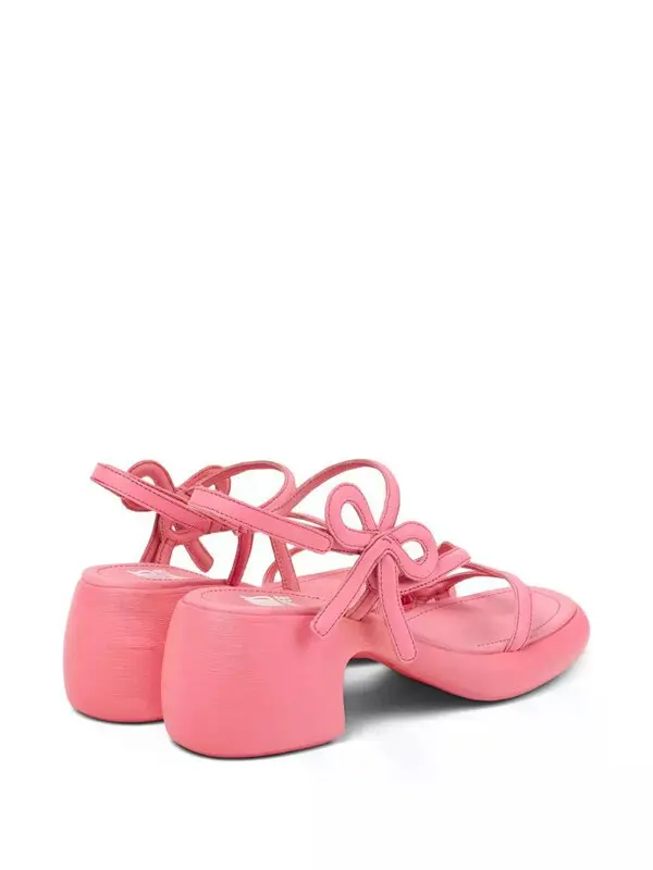 Camper Thelma Twin Bow Detail Sandals - Pink
