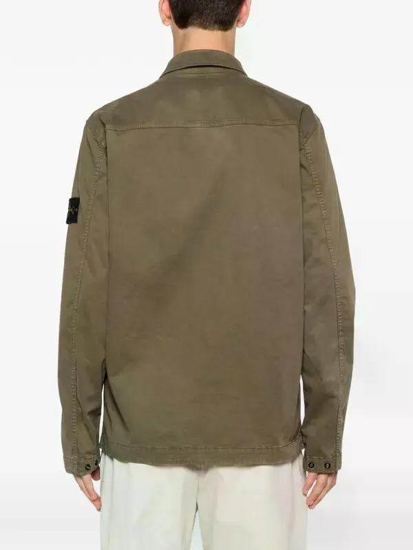 Stone Island Compass Logo-patch Shirt