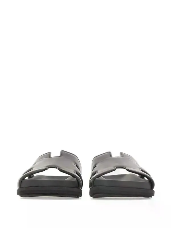 FABI Cut-out Strap Leather Sandals