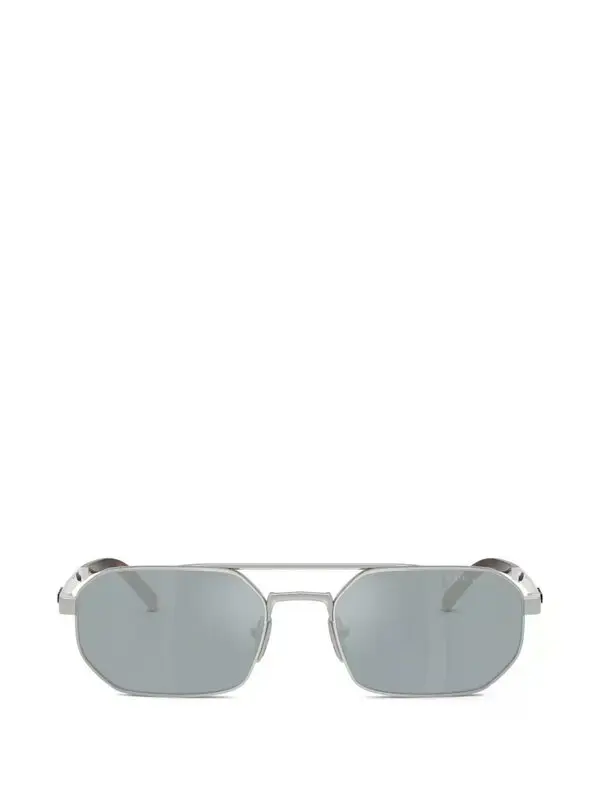 Prada Logo-detail Sunglasses - Silver