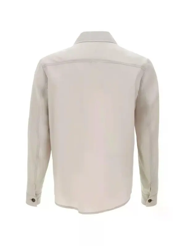 BARBA NAPOLI London Flap-pocket Button Shirt Jacket - Neutrals