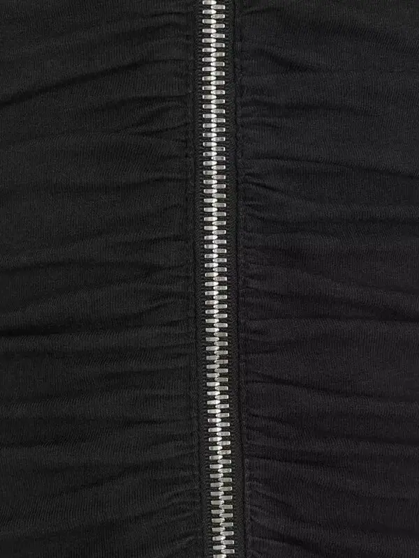 Alexander Wang Zip-up Gathered Dress - Black