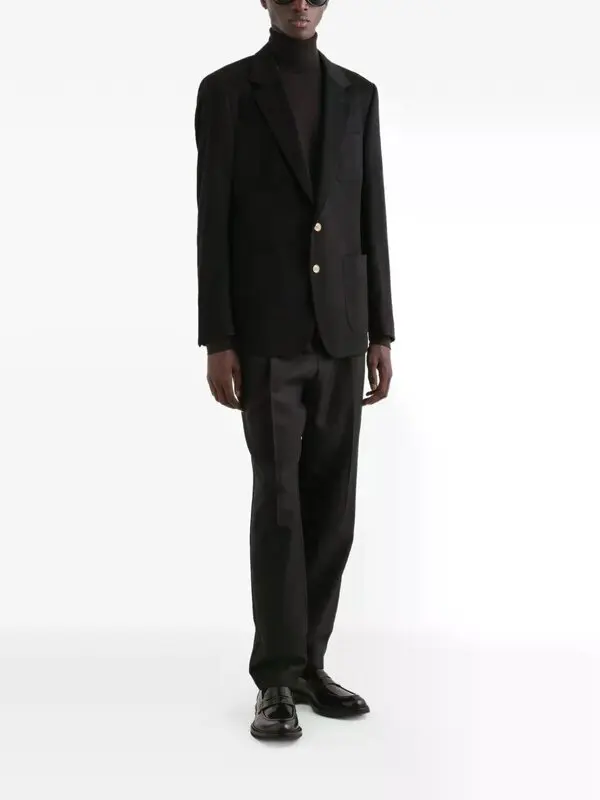 Dolce & Gabbana Single-breasted Portofino Cashmere Jacket - Black