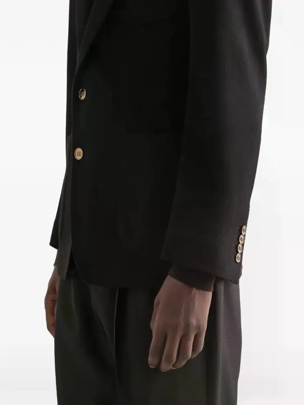 Dolce & Gabbana Single-breasted Portofino Cashmere Jacket - Black