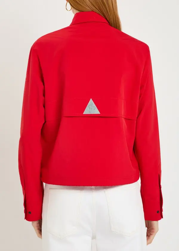 Moncler Logo-appliquéd Cropped Overshirt
