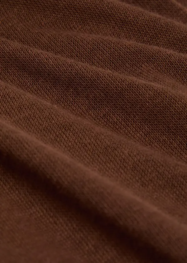 AKYN Ruched Fine-knit T-shirt