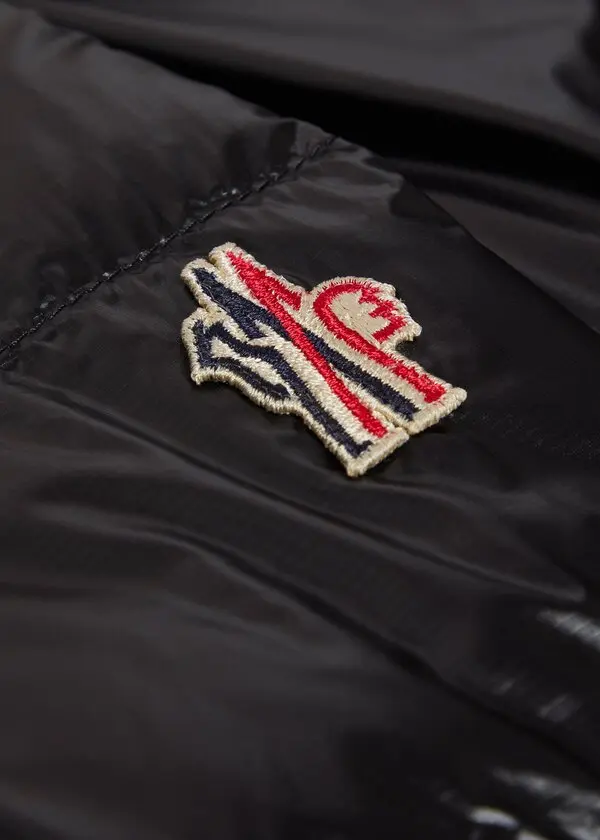 Moncler Logo-appliquéd Padded Shell Jacket - Black