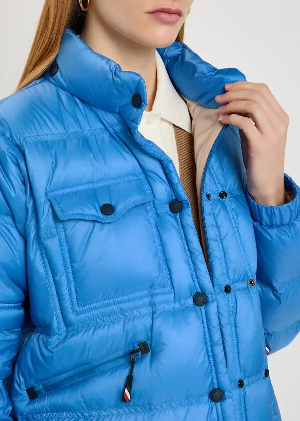 Moncler Mauduits Padded Shell Bomber Jacket - Blue