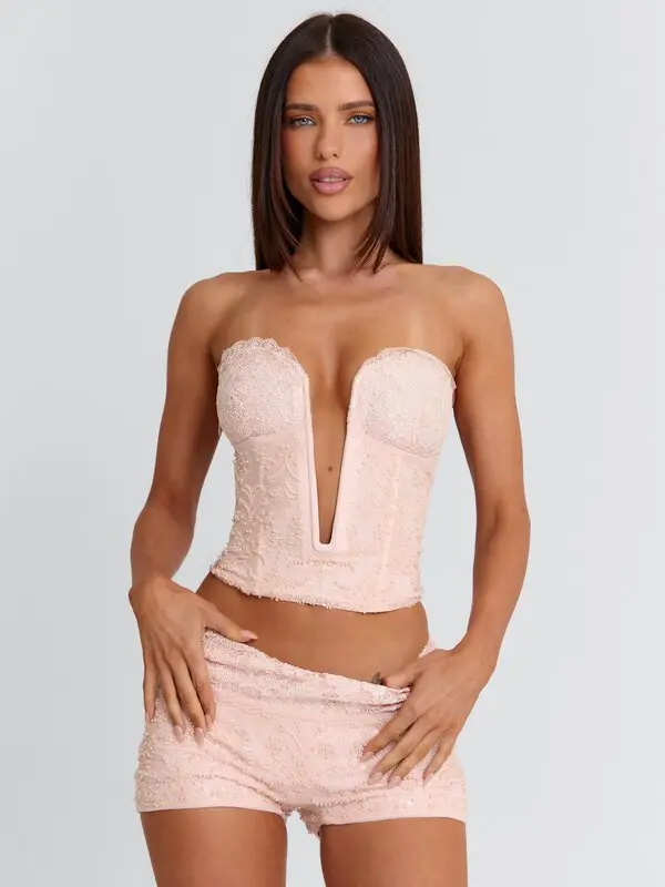 OUTCAST Norah Light Beaded Shorts