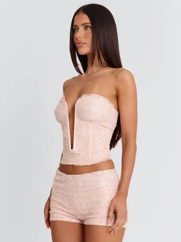OUTCAST Norah Light Beaded Shorts