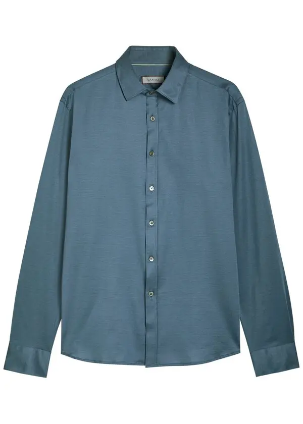 Canali Cotton Shirt - Blue