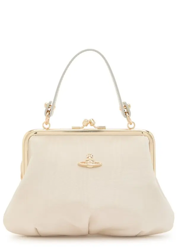 VIVIENNE WESTWOOD Granny Frame Woven Purse - Cream