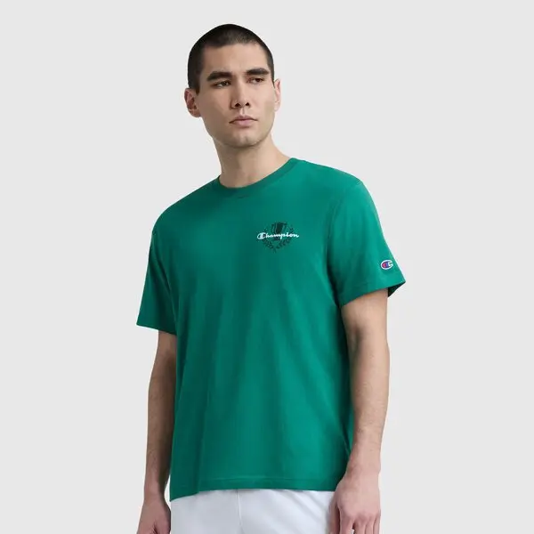 Champion Club Graphic T-shirt, C Logo - Verdant Green