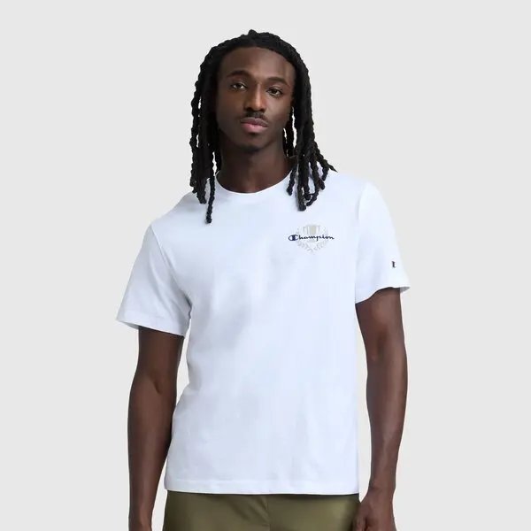 Champion Club Graphic T-shirt, C Logo - Bright White