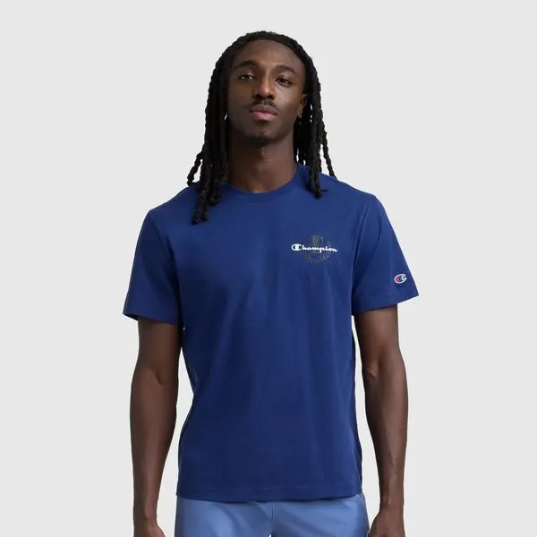 Champion Club Graphic T-shirt, C Logo - Blue Depth