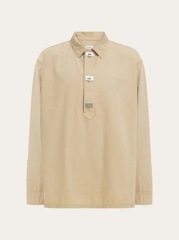FERRAGAMO Polo-style Shirt - Beige