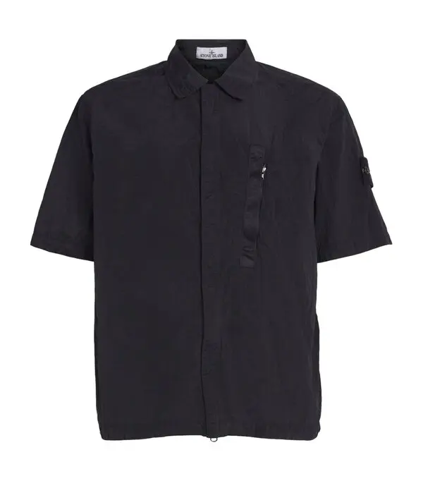 Stone Island Nylon Zip-up T-shirt