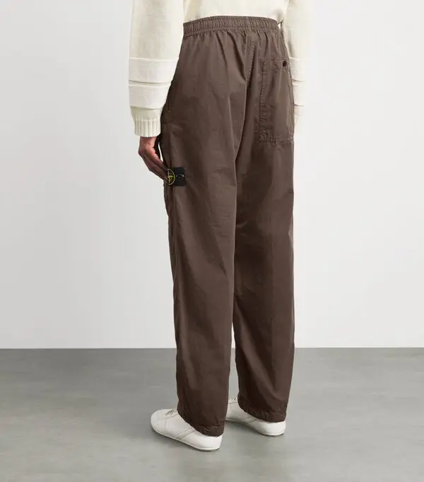 Stone Island Organic Cotton Ripstop Cargo Trousers