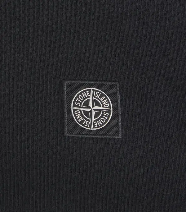 Stone Island Organic Cotton Old Effect T-shirt - Black