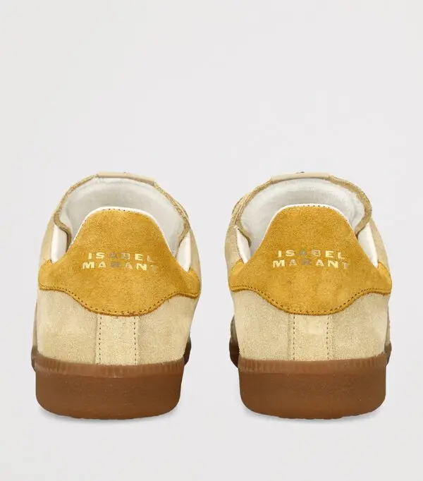 Isabel Marant Étoile Suede Beth Logo Sneakers - Beige